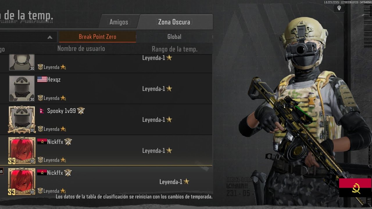 ASI LLEGUE AL TOP GLOBAL/REGIONAL EN LA S11 | ARENA BREAKOUT - YouTube