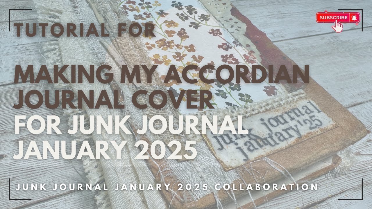 Junk Journal January 2025 - Making the Journal Cover # ...