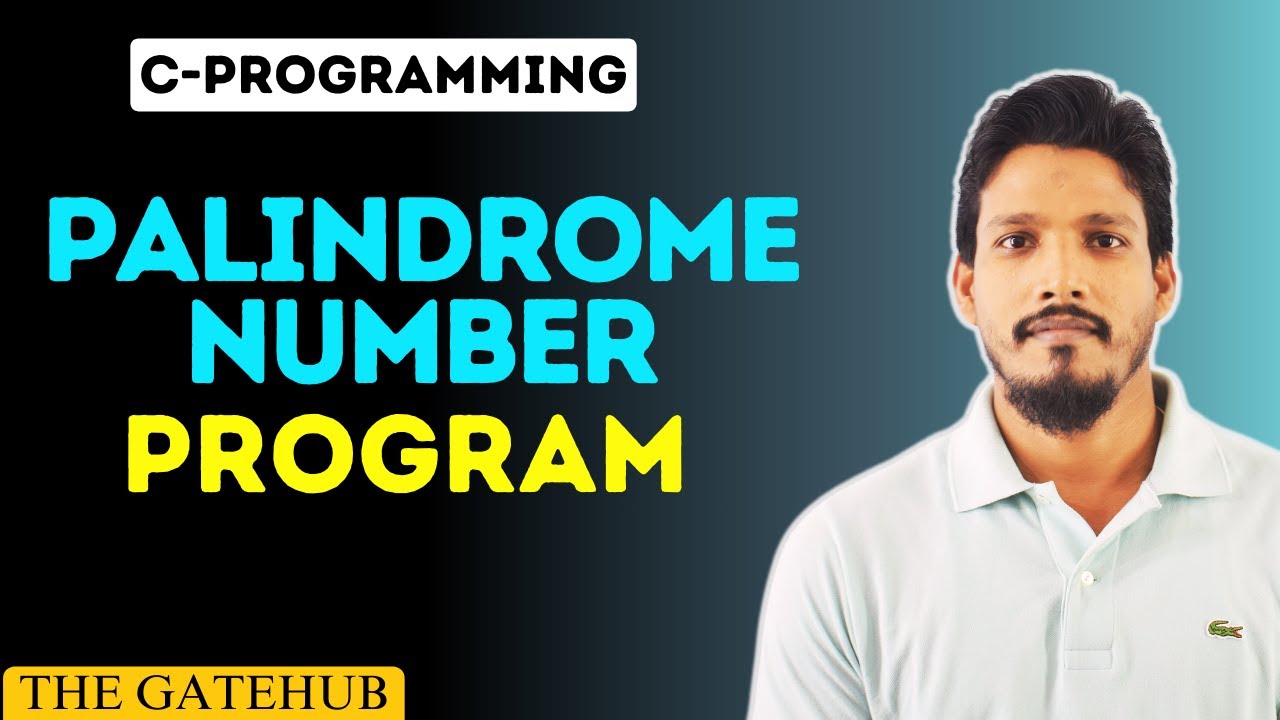 Palindrome Number Program In C C Programming Youtube 1349