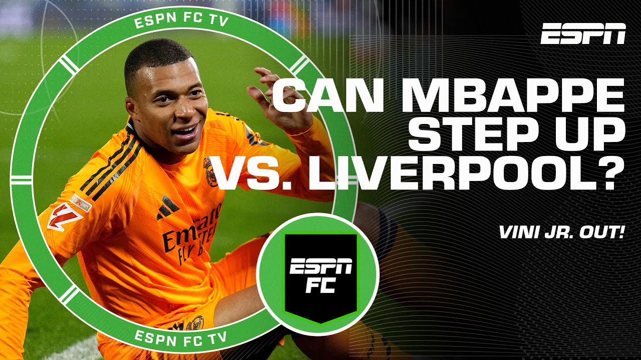 Viní Jr. OUT! 😬 Can Mbappé STEP UP vs. Liverpool in UEFA Champions ...