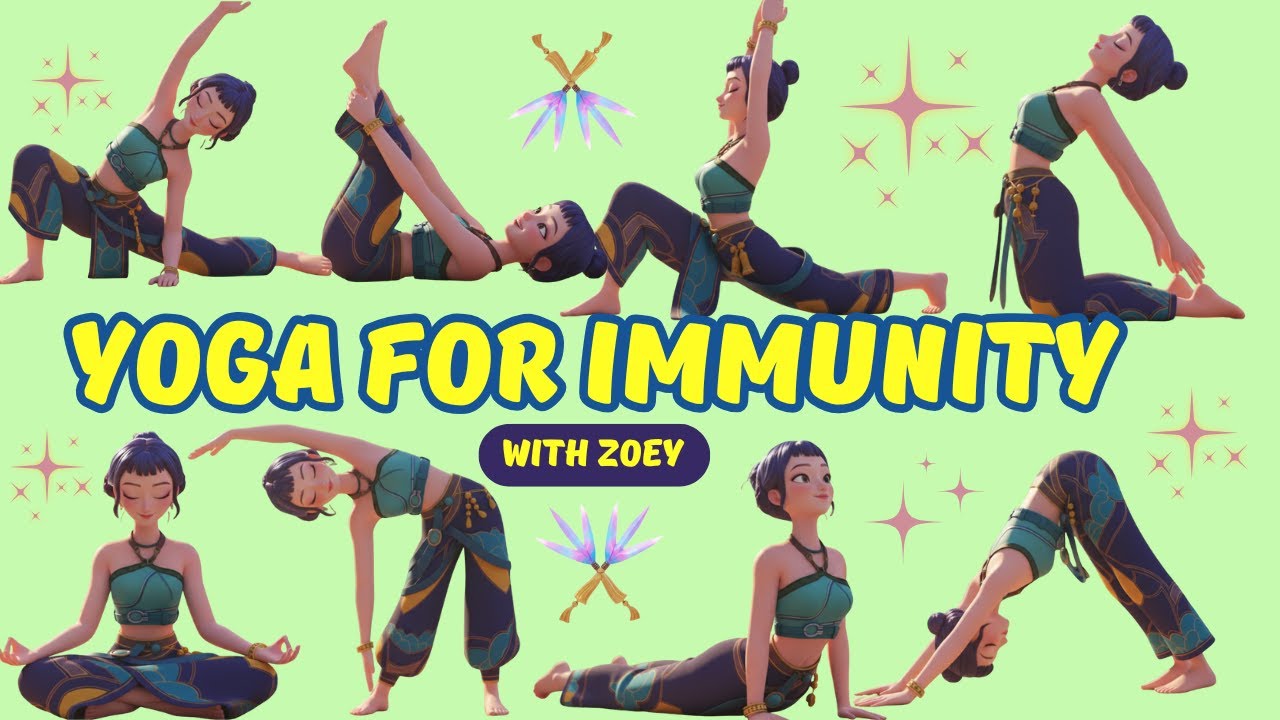 Yoga for Immunity | Yoga with Zoey | Yoga for Health | Kids Yoga - YouTube