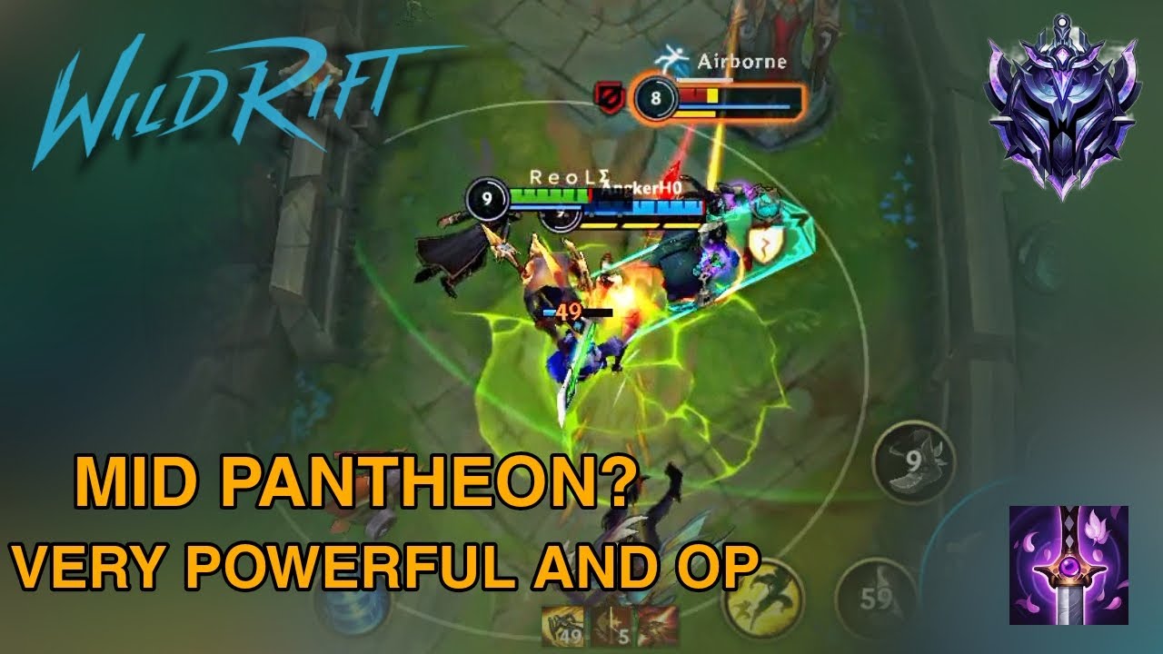PANTHEON MID TIER DIAMOND | Gameplay Pantheon Mid League Of Legends ...