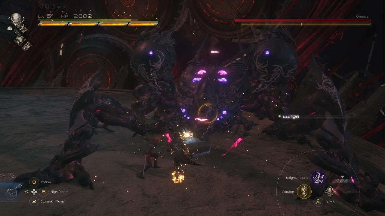 FINAL FANTASY XVI - Omega boss fight - YouTube