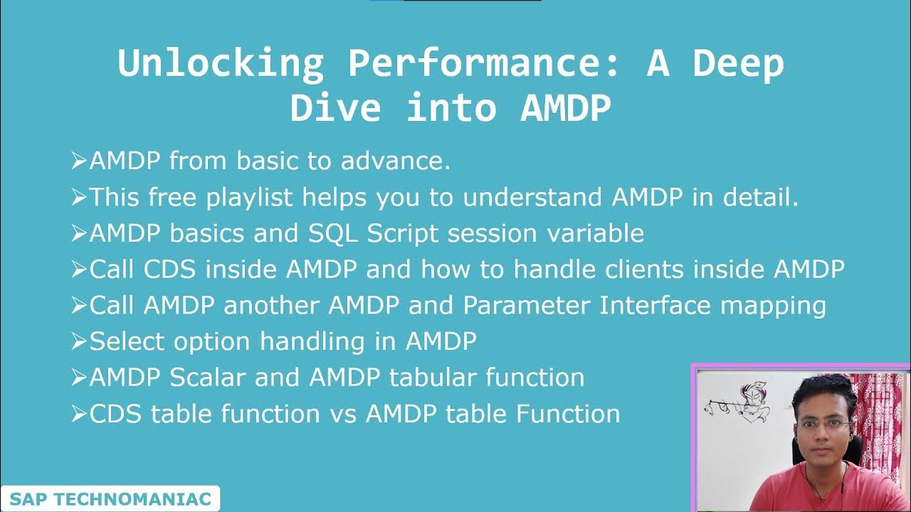 AMDP ( ABAP Managed Database Procedure ) Part - 1 - YouTube