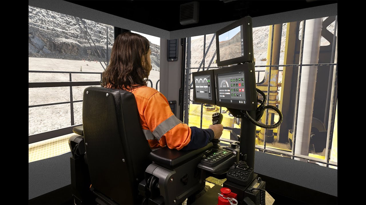 CYBERMINE Cat MD6250 Drill Rig Simulator with MineStar Terrain for ...