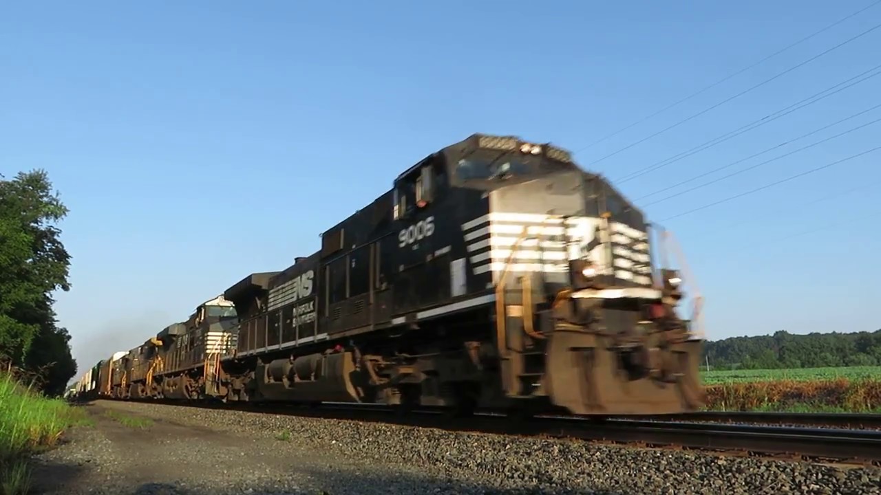 Eastbound NS 212 With CSX Trailing - YouTube