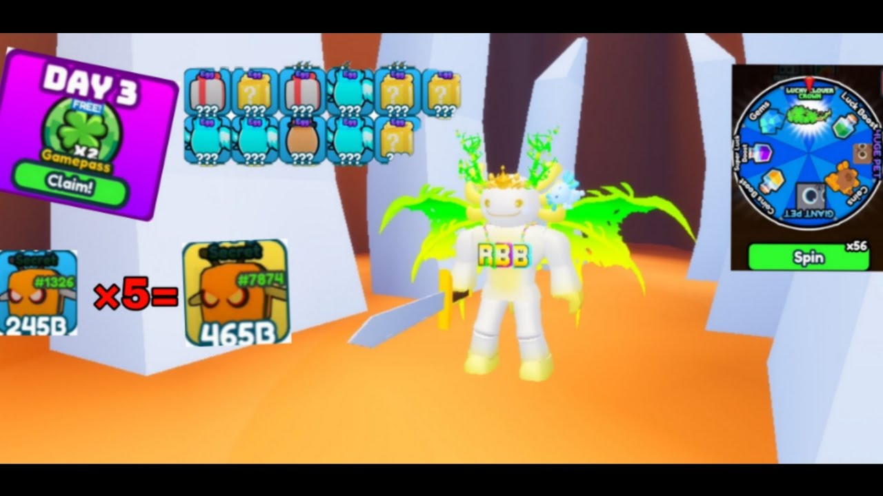 Lucky Block Legends:Tryng to get the ugc "clover crown" - YouTube