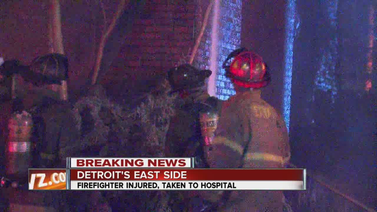 Firefighter hurt battling house fires - YouTube