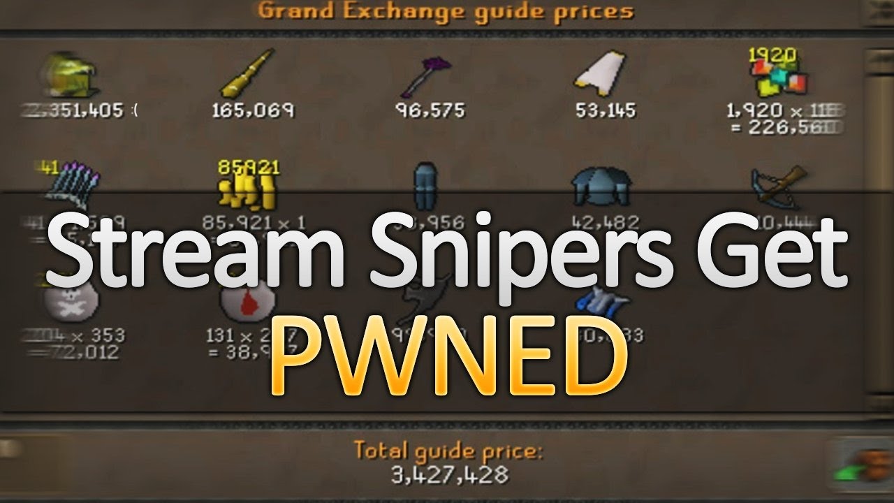 RS Stream Snipers get Pwned Montage - YouTube