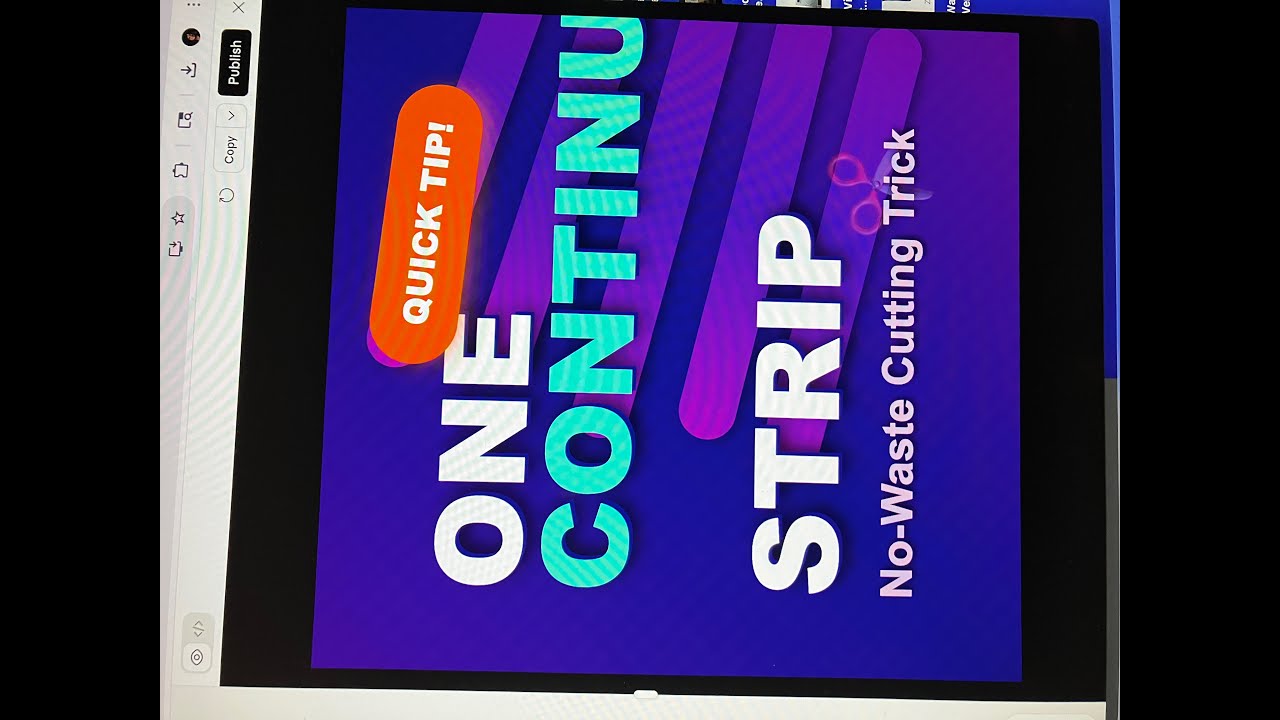 Continuous Strip Weaving Hack - Cut ONE Long Strip from Fabric! - YouTube