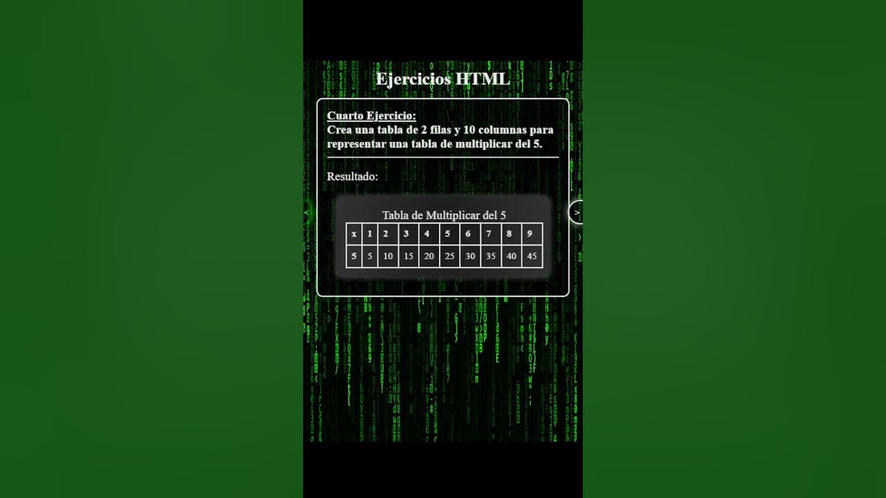 Ejercicios HTML #teccuento #html #css #javascript #tutorial #programacion - YouTube