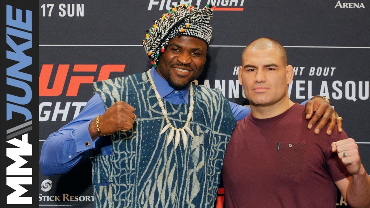 UFC on ESPN 1 media day face offs - YouTube