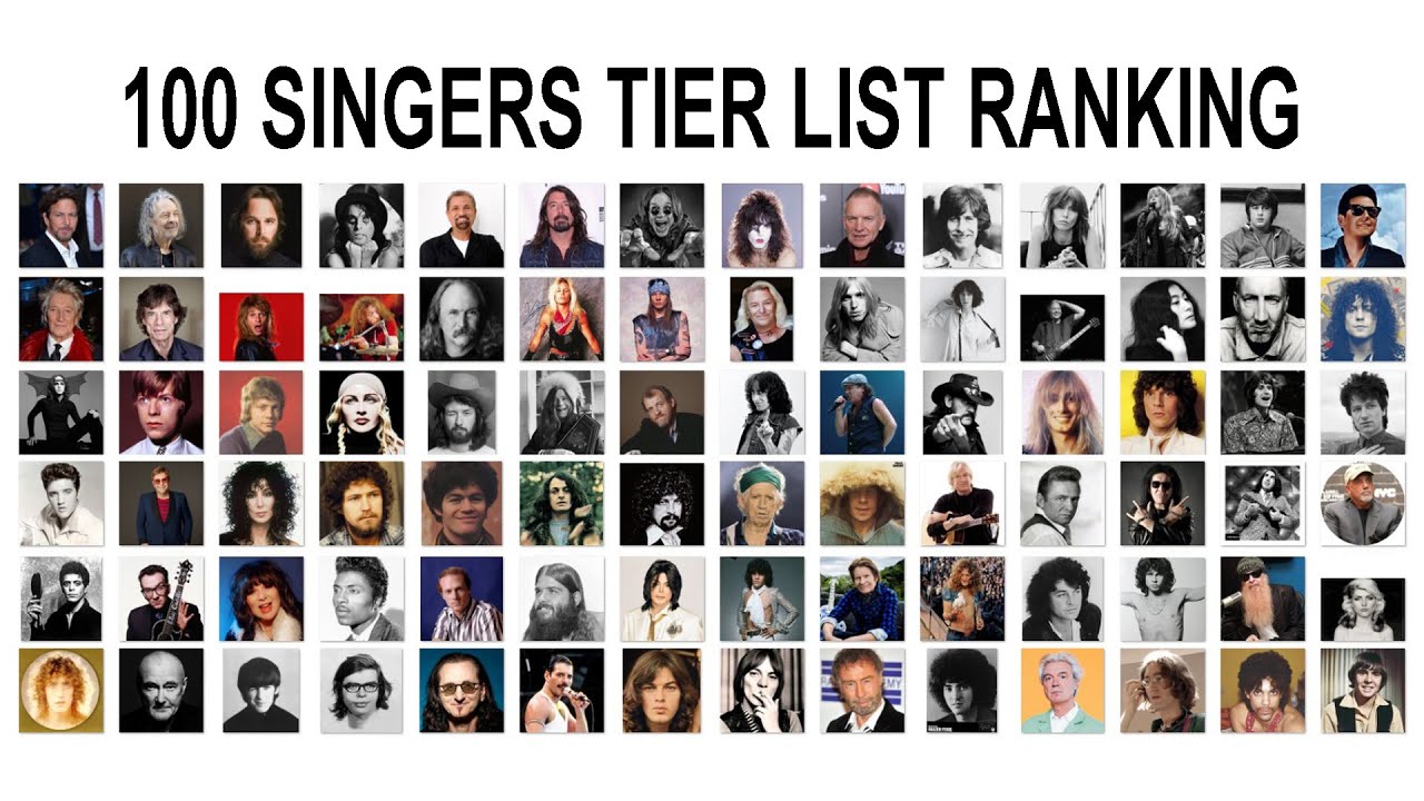 100 SINGERS TIER LIST RANKING - YouTube