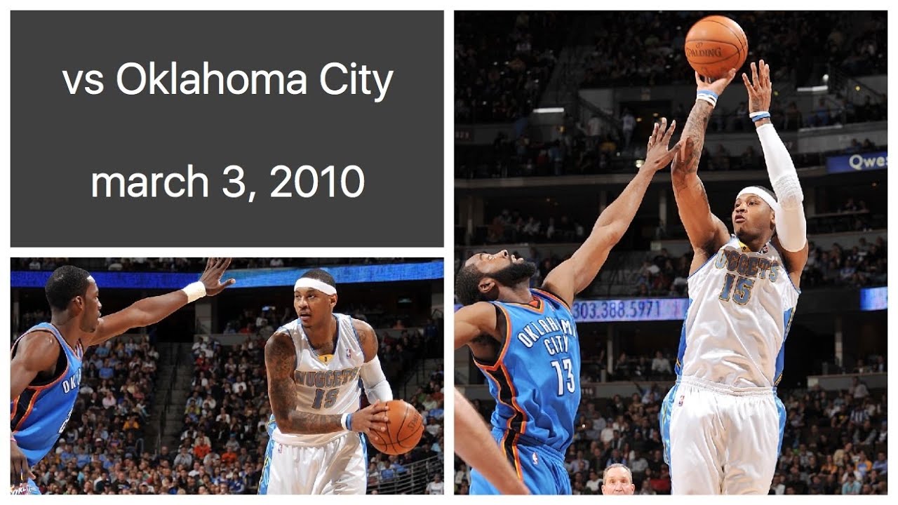 Carmelo Anthony 30 pts vs Oklahoma City Thunder Highlights (march 3 ...