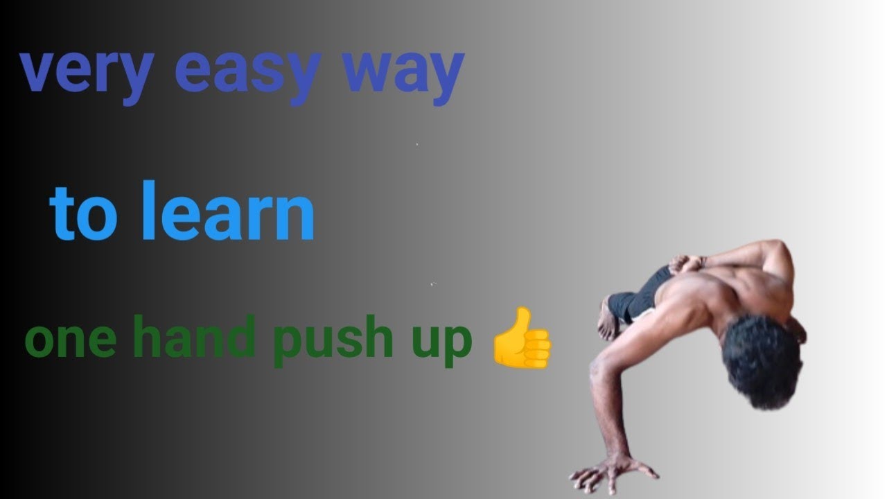 very easy to learn one hand push up 😀 - YouTube