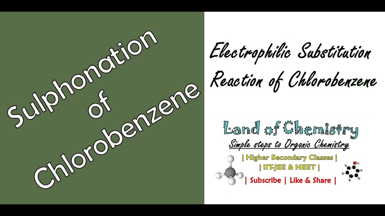 #Sulphonation of Chlorobenzene | 2-Chlorobenzene sulfonic acid | 4 ...