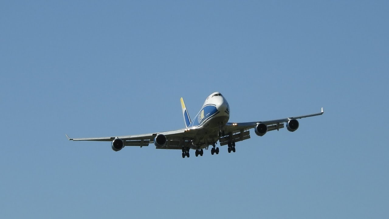 One Air Boeing 747-400f Full arrival into EMA - YouTube