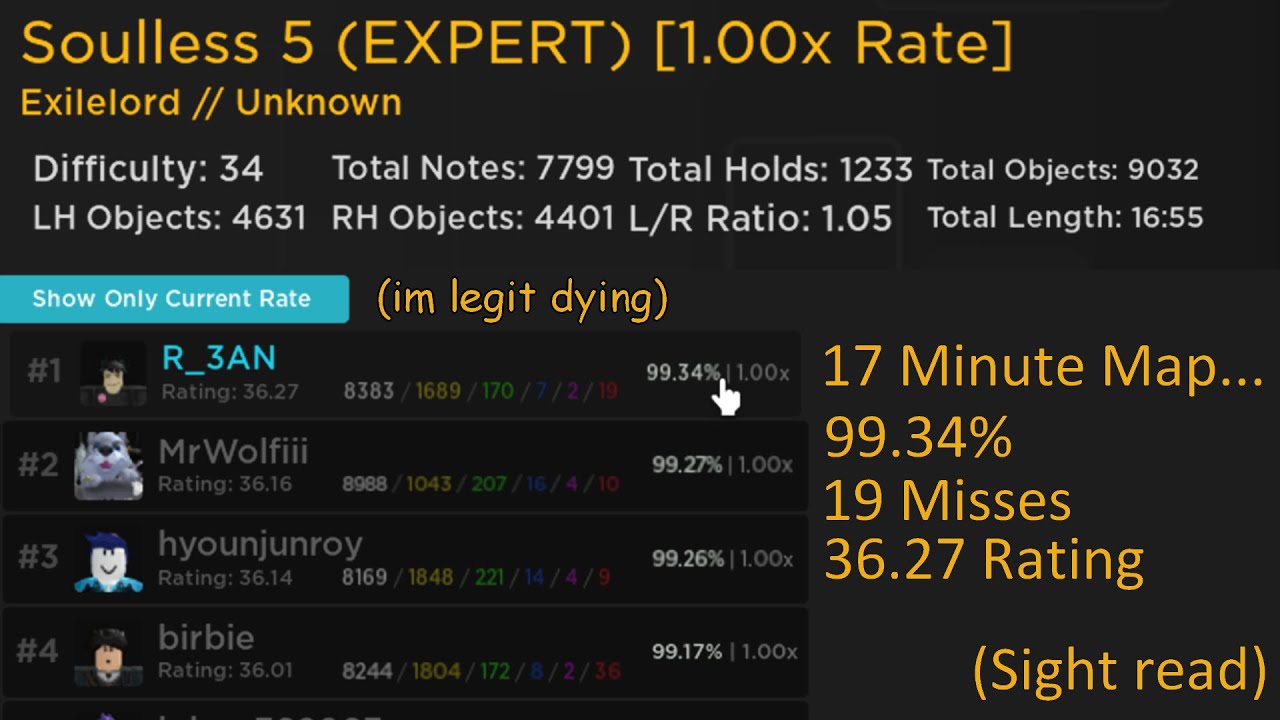 (#1🏆1.00x) 99.34% | Soulless 5 (Expert) | Robeats CS - YouTube
