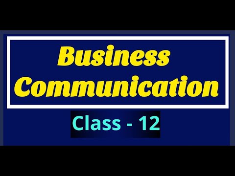 Business Communication - Class - 12 - YouTube