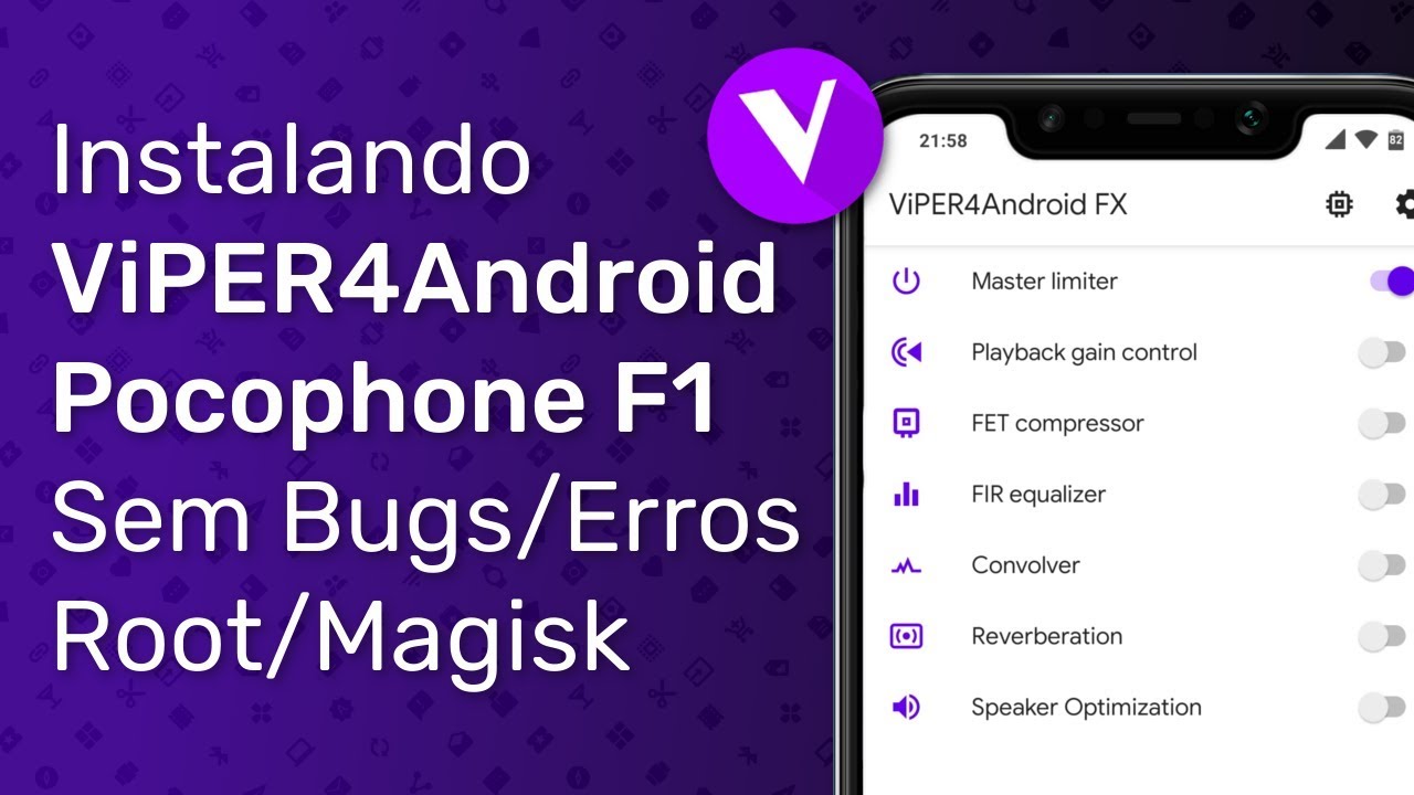 Instalando o ViPER4Android FX no Pocophone F1 Sem Erros/Bugs (ROOT) - YouTube