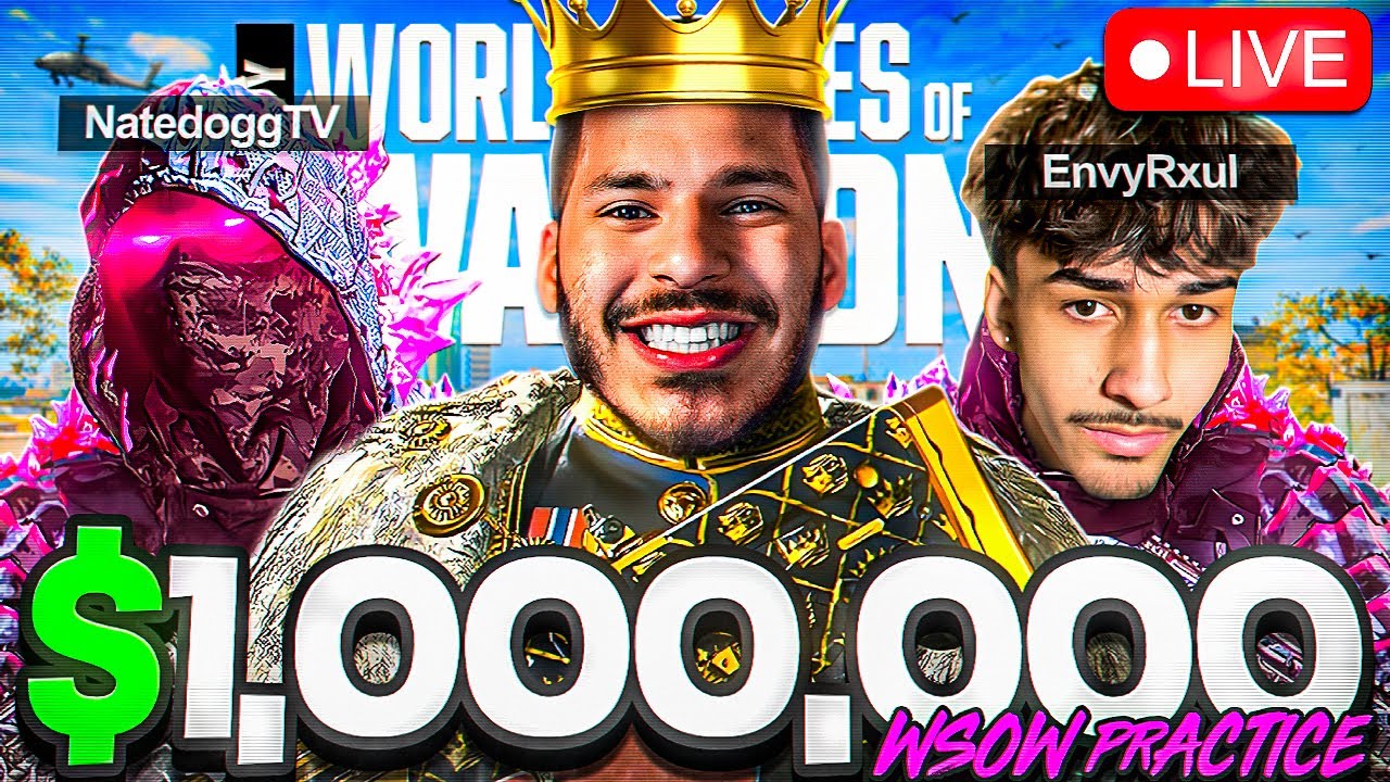 🔴 $1,000,000 WSOW Practice Tourney w/ Rxul & Nate 🔥 | 420.69 KD 🏆 ...