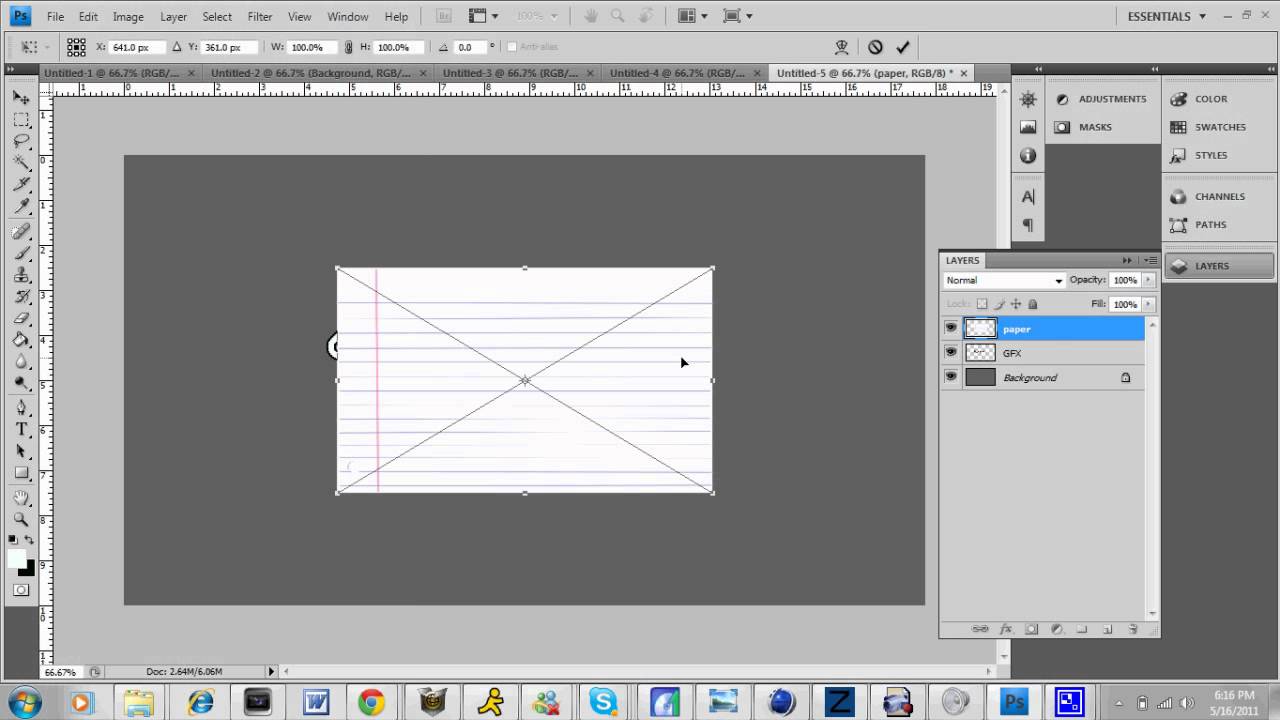 Photoshop Tutorial | Paper Overlay | Moderate - YouTube