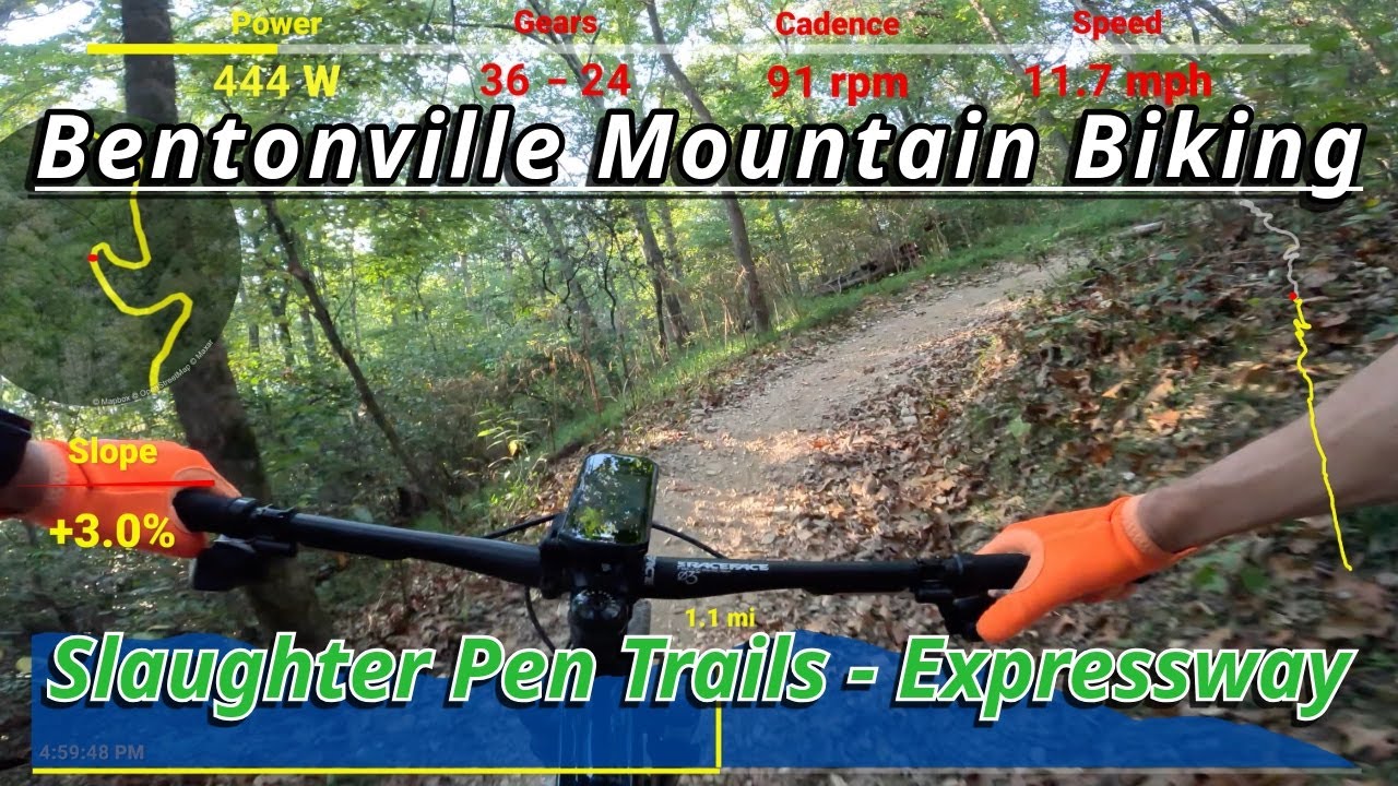 Mountain Biking Bentonville - Slaughter Pen Trails - Expressway - YouTube
