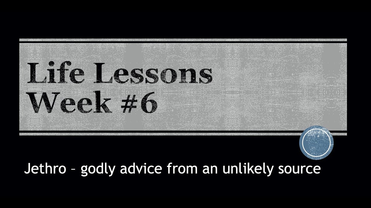 Life Lessons Series - Week 6 - YouTube