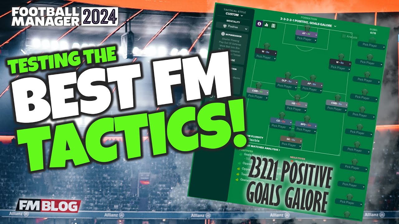 Testing the Best FM24 Tactics - 2-3-2-2-1 POSITIVE - GOALS GALORE ...