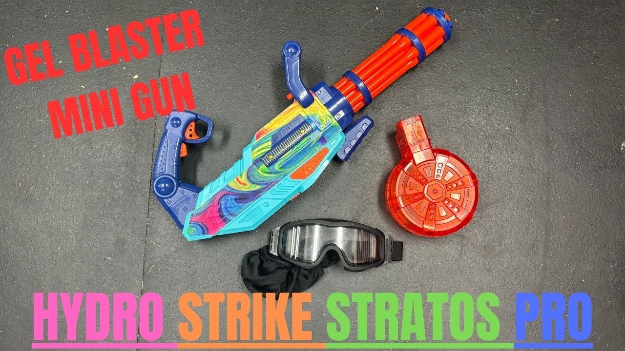 *THE BEST* GEL BLASTER MINI GUN! HYDRO STRIKE STRATOS PRO REVIEW - YouTube