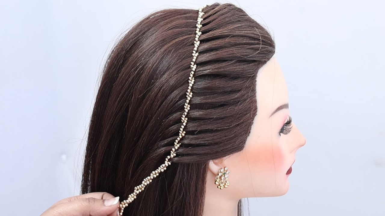Very Easy open hairstyle - Beautiful hairstyle for girls | Simple ...