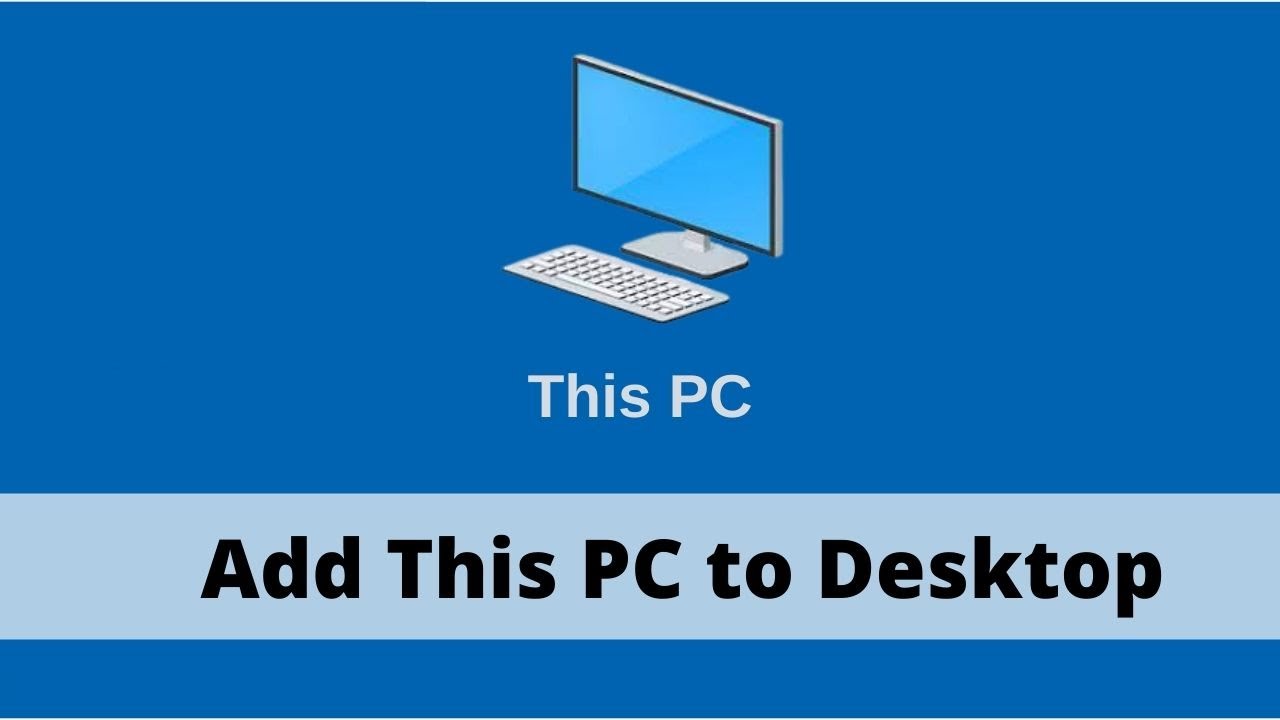 How to bring This PC icon on desktop in windows 11 - YouTube