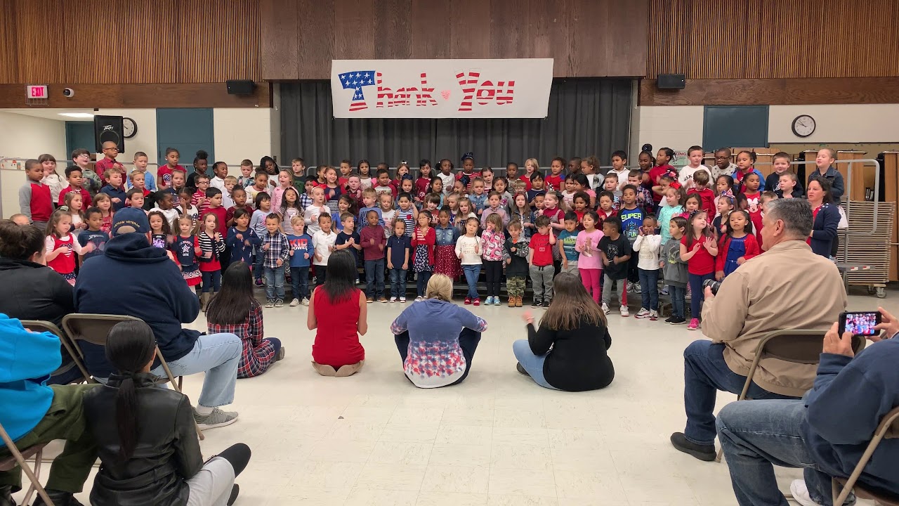 Tangier Smith Elementary School Kindergarten Veterans Day Concert 2019 ...