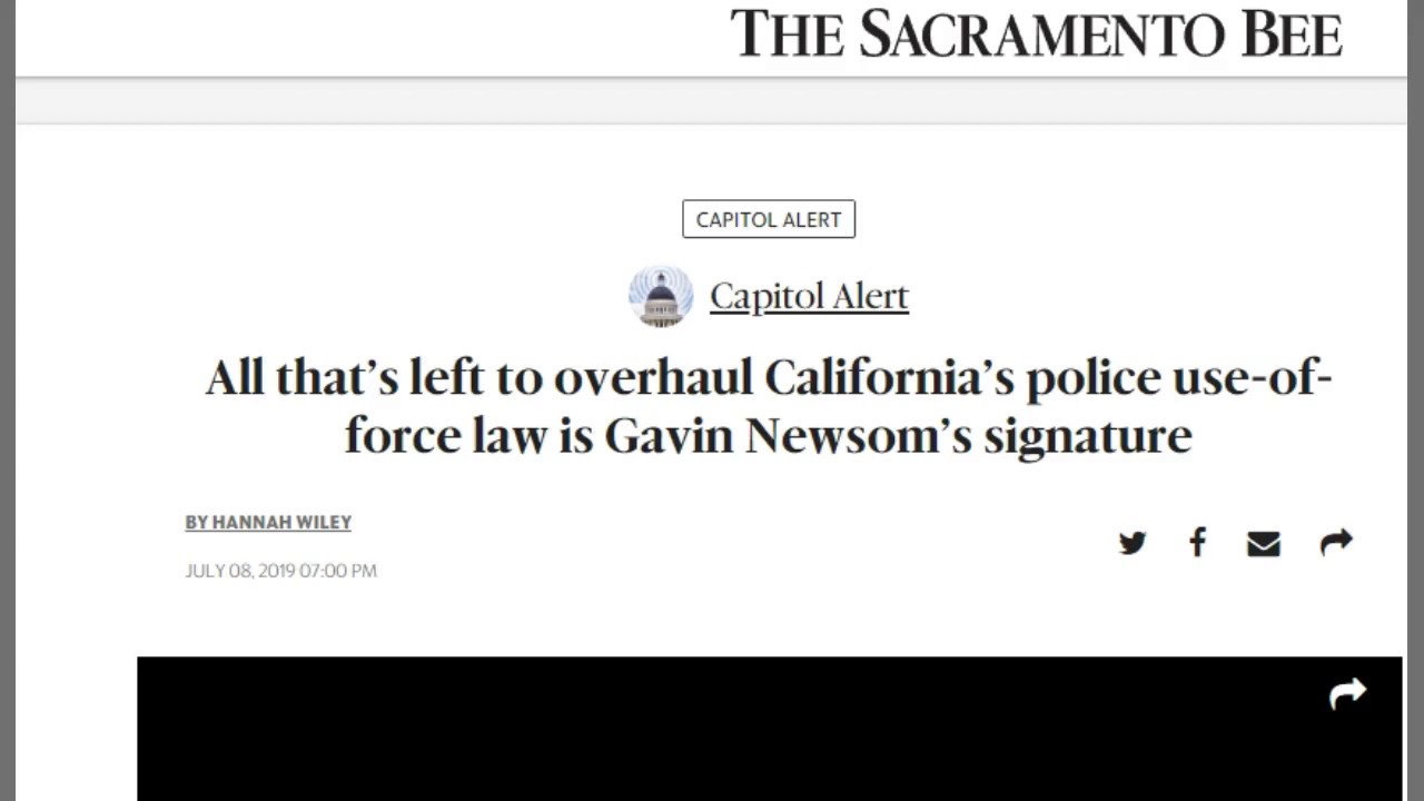 California New Deadly Force Law - Changing Reasonable To Necessary ...