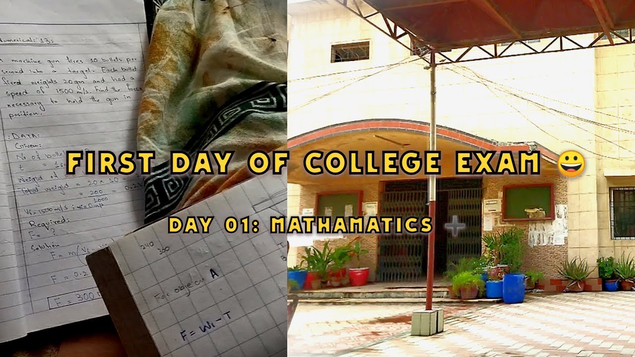 First Day Of College Exam ***NERVOUSE 😰 | Exam Season | Engineer In ...