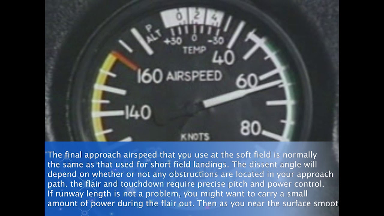 28 Soft Field Approach and Landing - YouTube