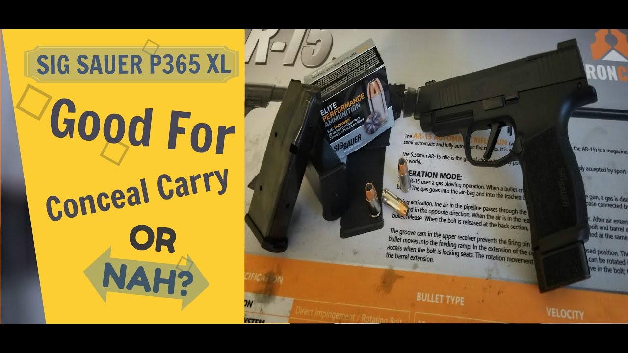 Sig Sauer 365 XL - Good EDC protection device - YouTube