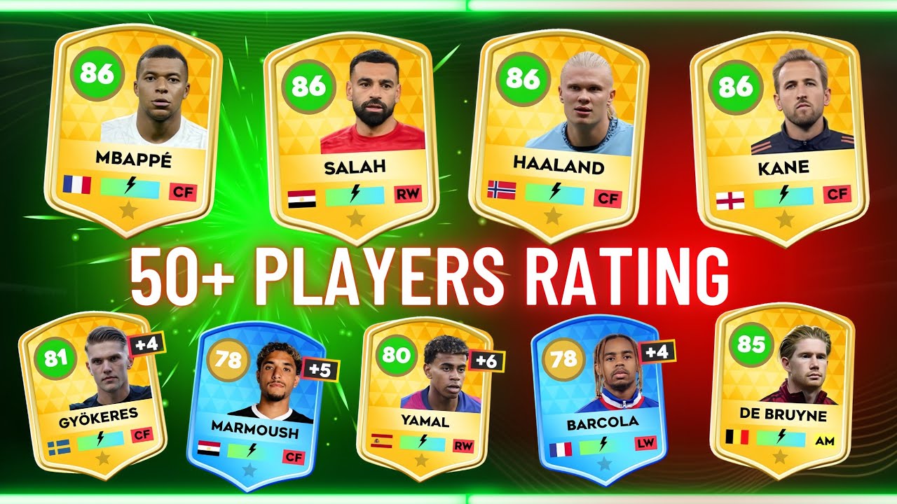 DLS 25 | TOP 30 PLAYERS RATING DLS25 - YouTube