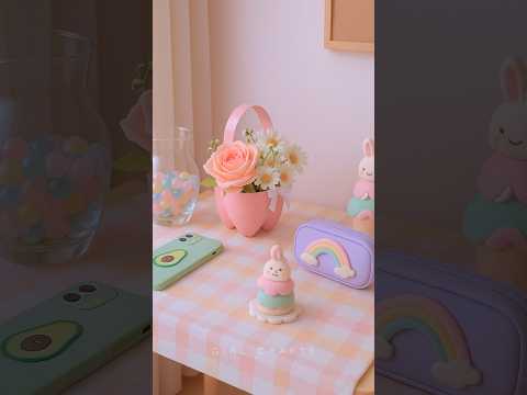 Aesthetic desk decor idea ~ Plastic Bottle Recycling #roomdecor #craft #diy