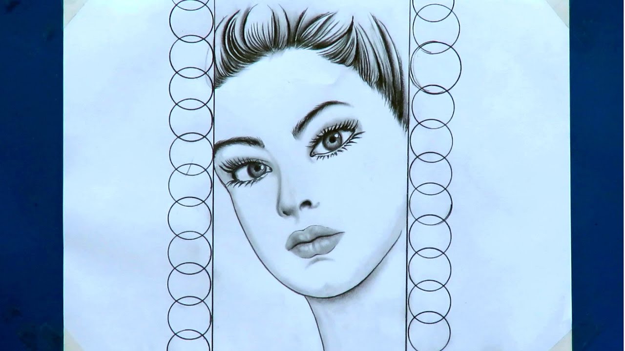 How To Draw a Girl's Face / Drawing Tutorial - YouTube