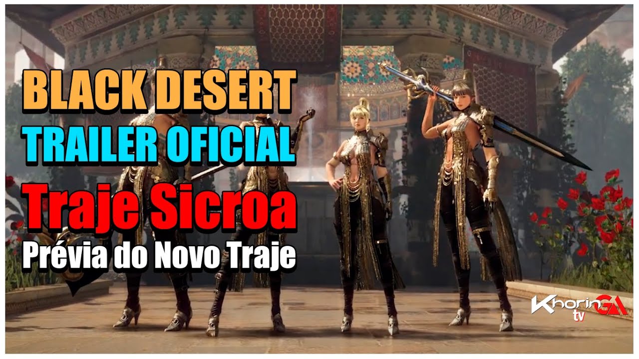 Black Desert - Prévia Novo Traje Sicroa - Guardian, Nova, DK, Drakania - YouTube