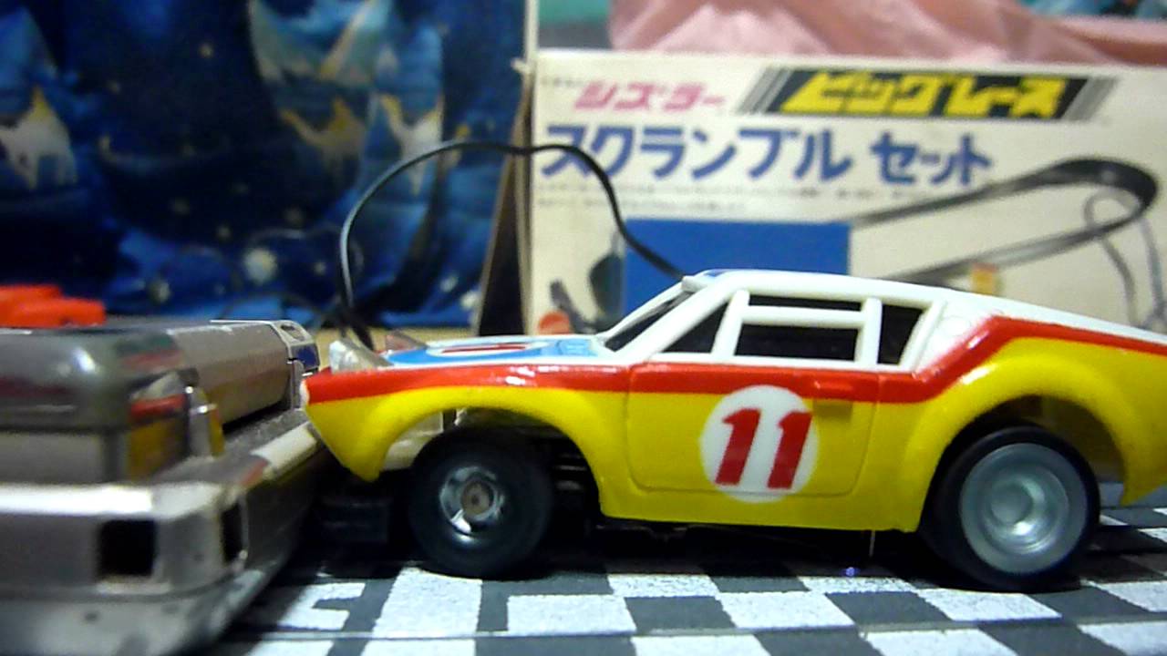 TCR SLOT CAR【De Tomaso PANTERA】Burnout!!!!! - YouTube