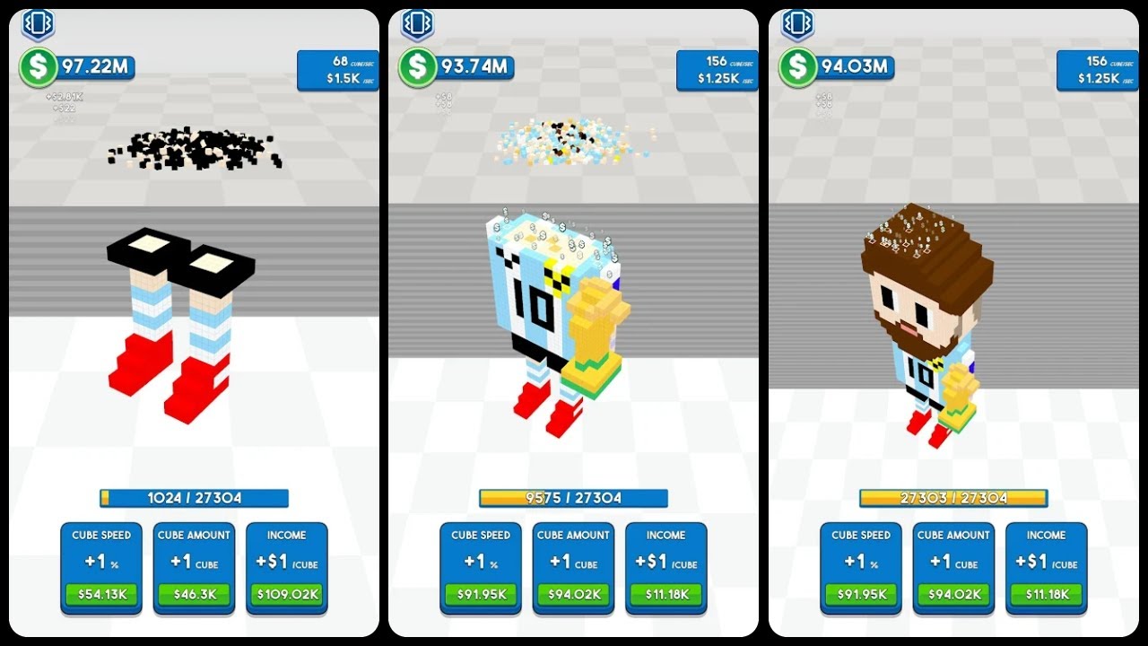 Cube Builder 3D Game — Mobile Game | Gameplay Android & Apk - YouTube