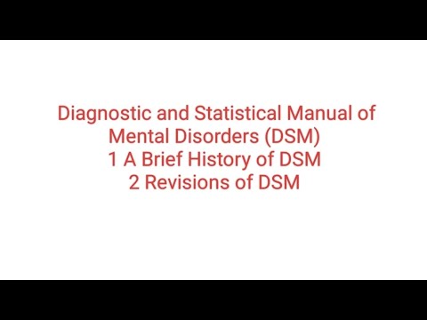 (DSM) / A Brief History and Revisions of DSM Mpce011 block 1, unit-2 ...