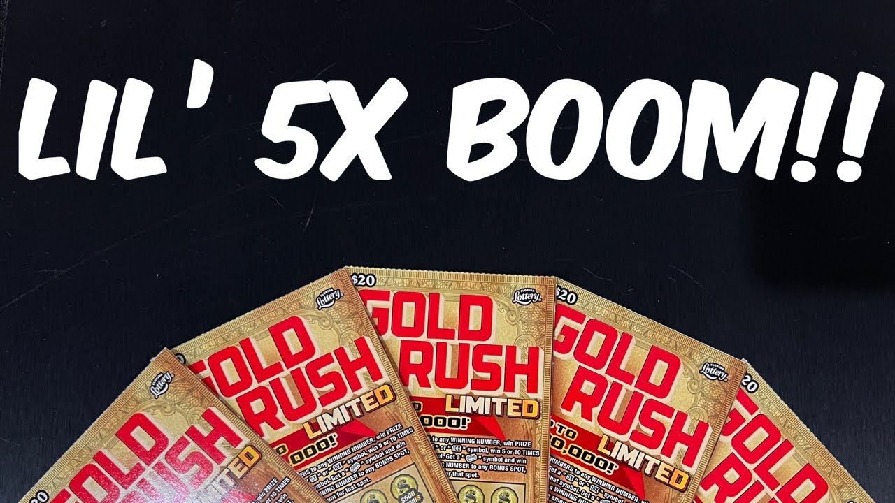 $20 Gold Rush Limited | Nice 5X Multiplier Found!! | $100 worth of ...