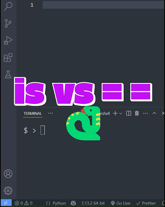 is vs == in Python — Know the Difference! ⚠️🐍 #coding#python - YouTube