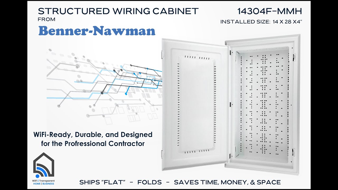 "Flat" Structured Wiring Cabinet - from Benner-Nawman! - YouTube