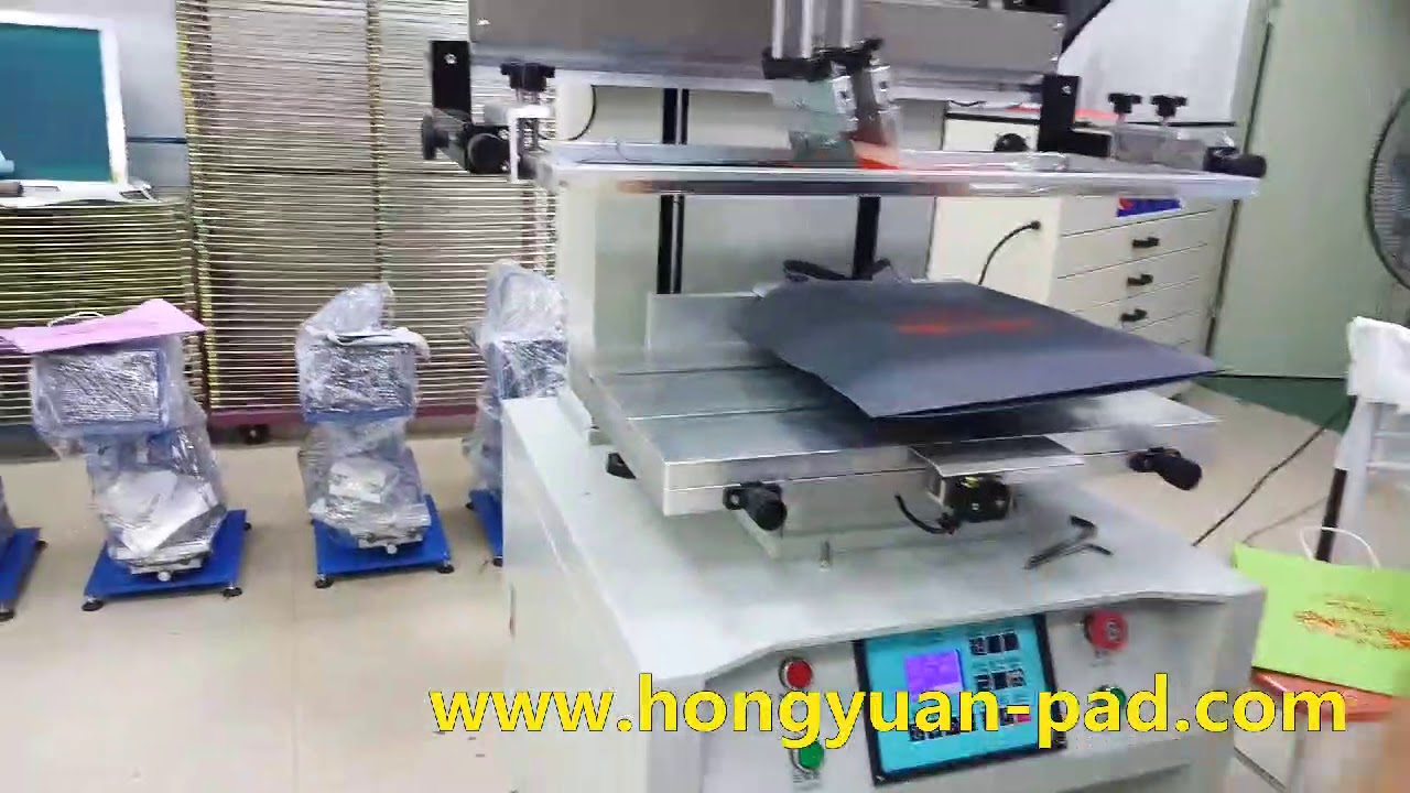 non woven bag screen printing machine - YouTube