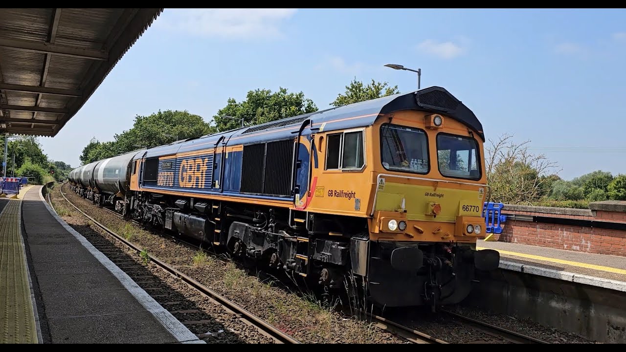 GBRf 66770 with 6P41 North Walsham Tanks 26/06/2024 - YouTube
