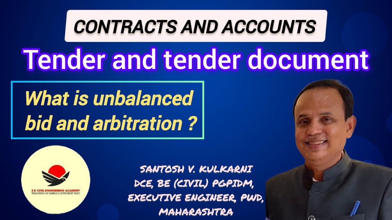 एकदा तरी बघाच Tenders and Contractors unbalanced bid and escalation ...